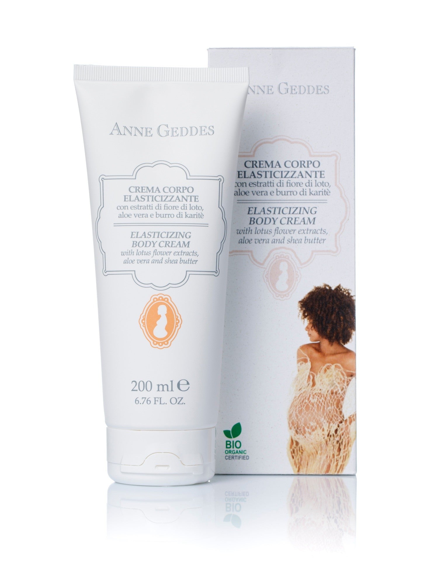 Anne Geddes - Crema organica de corp antivergeturi 200 ml– pharmacarefamily